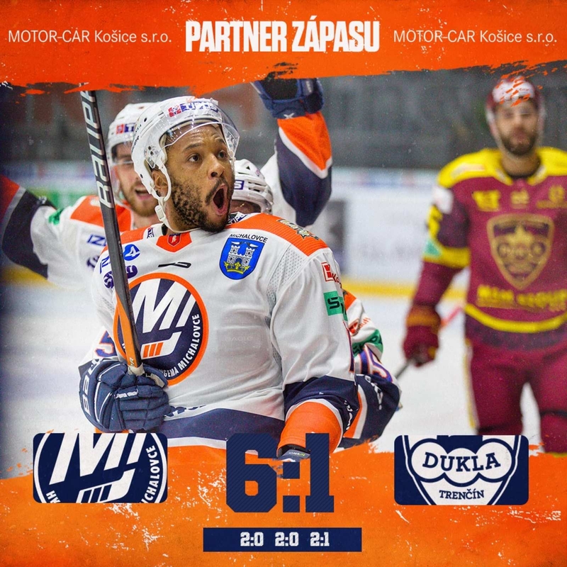 Dukla Michalovce vyhráva jednoznačne 6:1. :: HK Dukla Michalovce ...